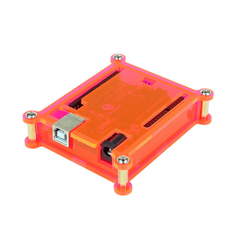 Case Enclosure Gloss Transparent Acrylic Box for Arduino UNO ...