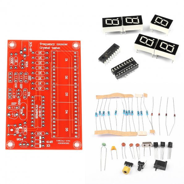 DIY 1Hz-50MHz Crystal Oscillator Frequency Counter Meter Kits Digital ...