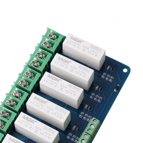 [Discontinued] 8-CH SSR 5A DC-DC 5V-220V Solid State Relay – SainSmart.com