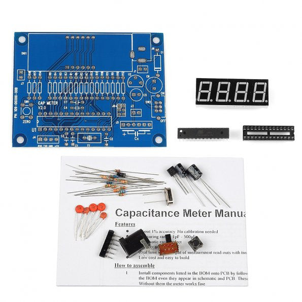 Capacitance Meter Kit,DIY Low-Cost AVR Evaluation Tool – SainSmart.com