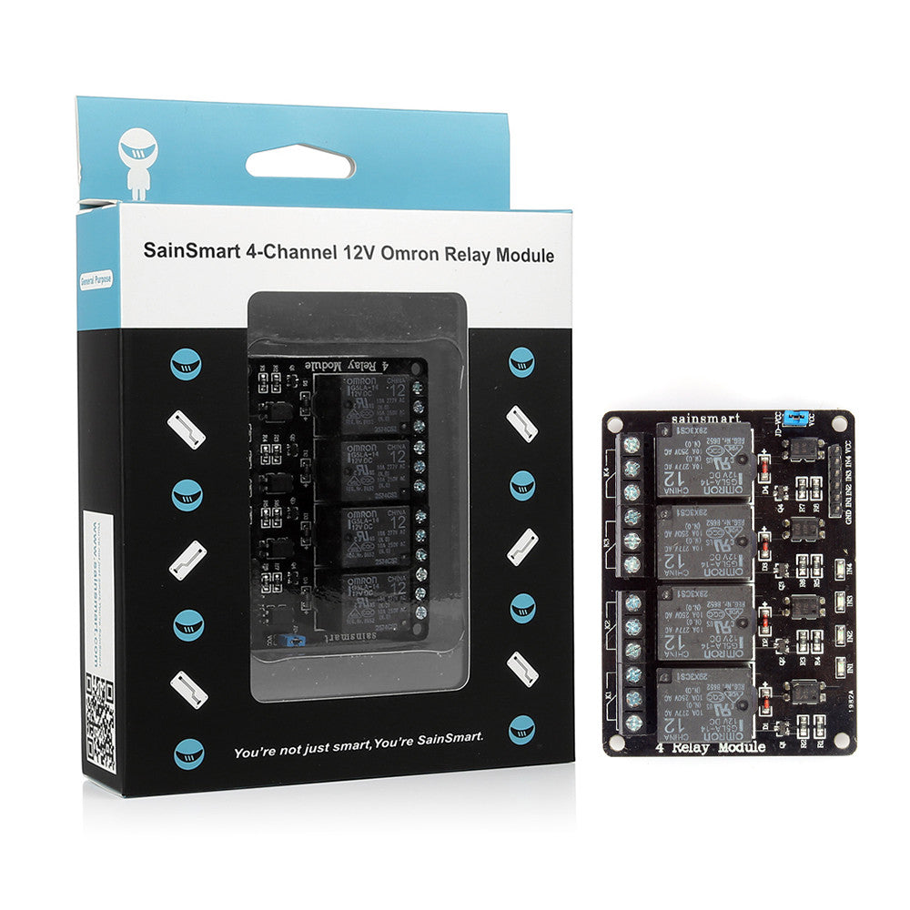 OMRON 4 Channel 12V Relay – SainSmart.com