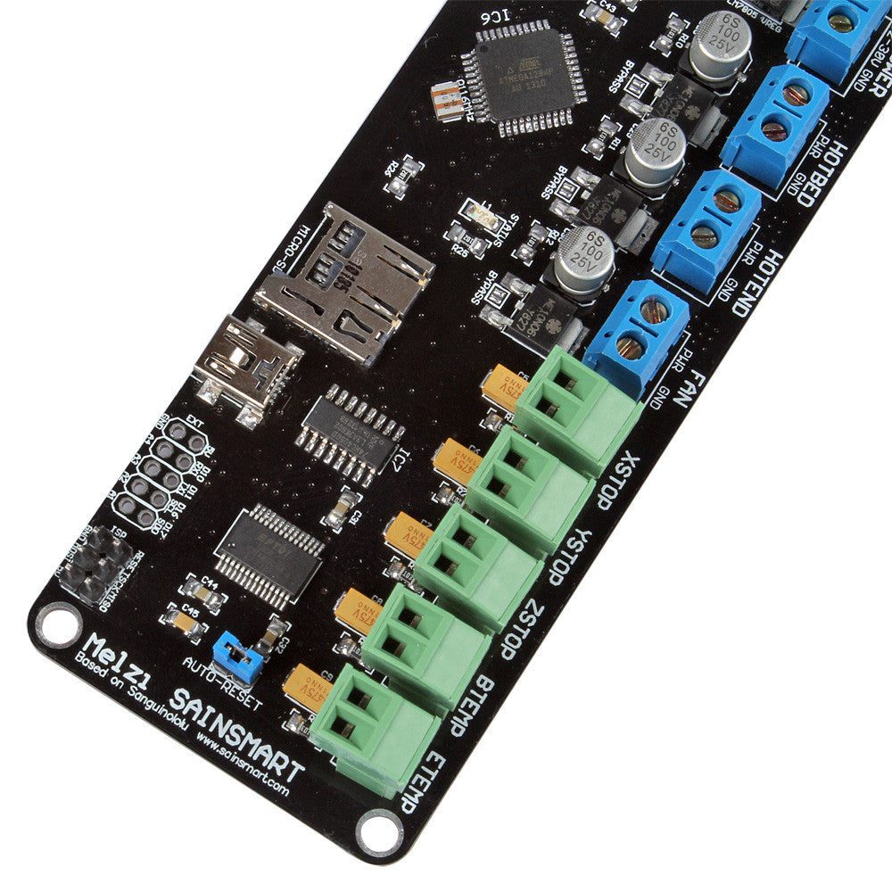 [Discontinued] Melzi with heatsinks, Reprap 3D Printer controller boar – SainSmart.com