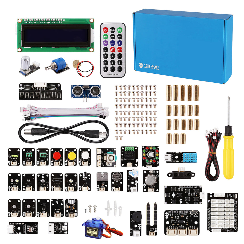 [Discontinued] Plug and Play Sensor Module Kit (40 in 1) for Arduino ...
