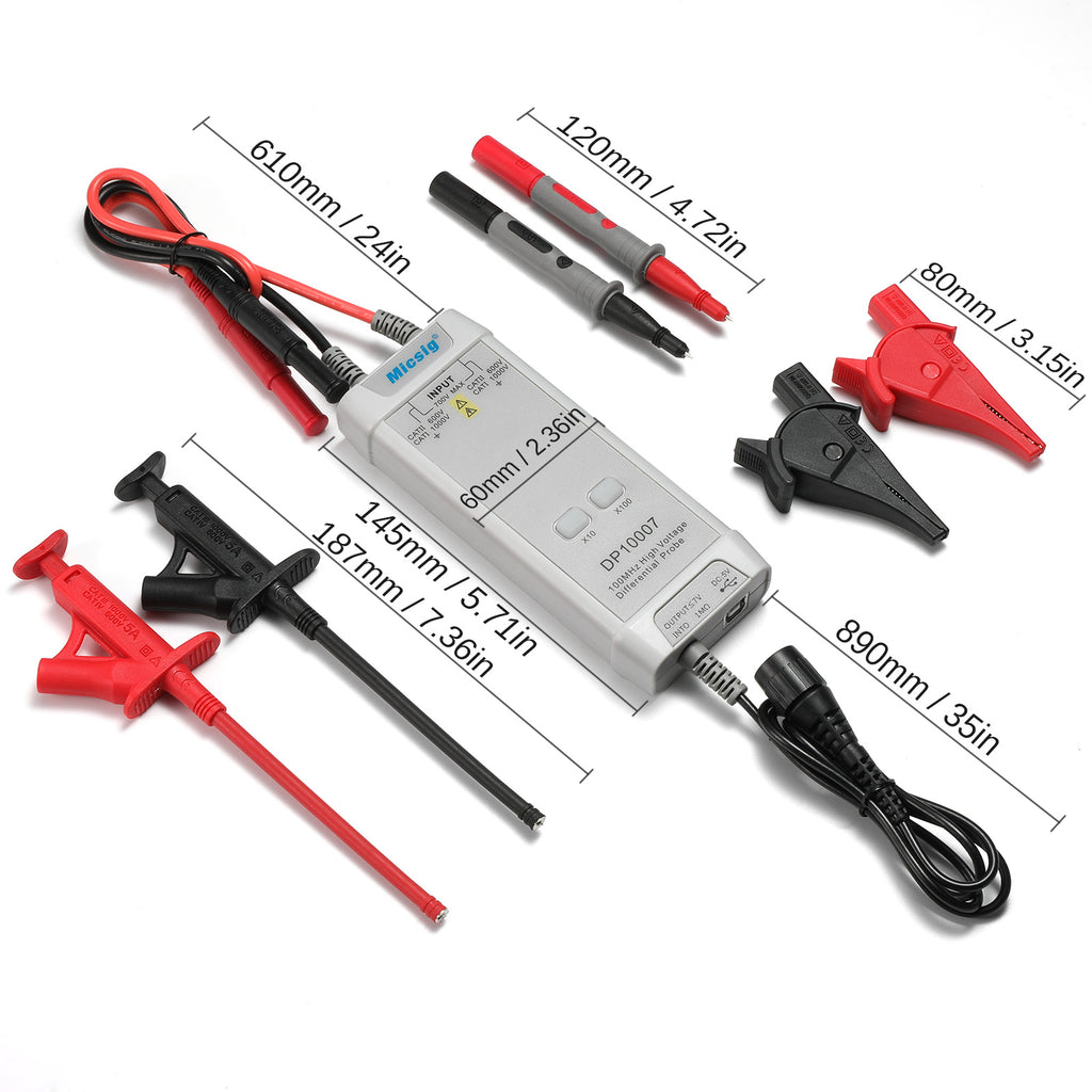 Micsig DP10007 High Voltage Differential Probe Kit – SainSmart.com