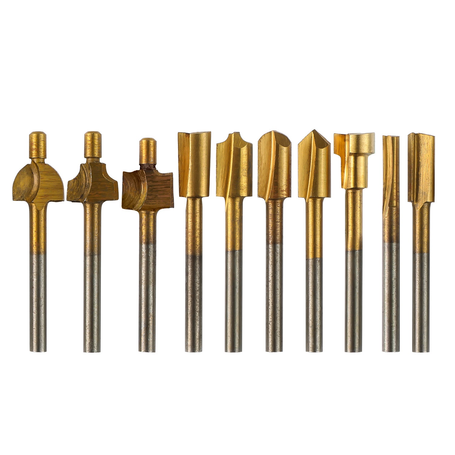 Genmitsu RB10A, 1/8" Shank, High Speed Steel Milling Cutter, 10-PCS Bit ...