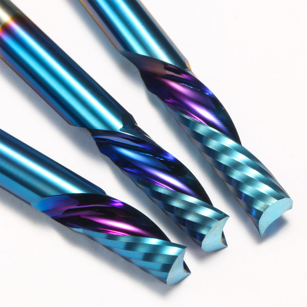 Genmitsu SD03A,1/4'' Shank, Single Flute Spiral Downcut Cutter, 3-Pack ...