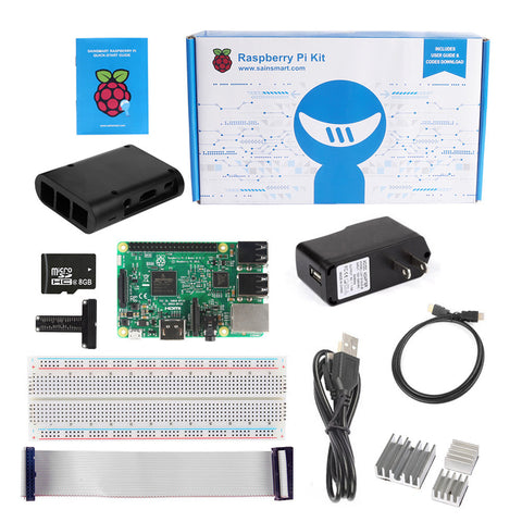 SainSmart Raspberry Pi 3 Ultimate Kit : Case with Fan + 8GB SD ...