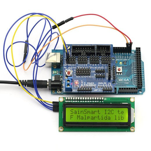 [Discontinued] SainSmart MEGA, ATmega2560 + SainSmart Sensor Shield V5 – SainSmart.com