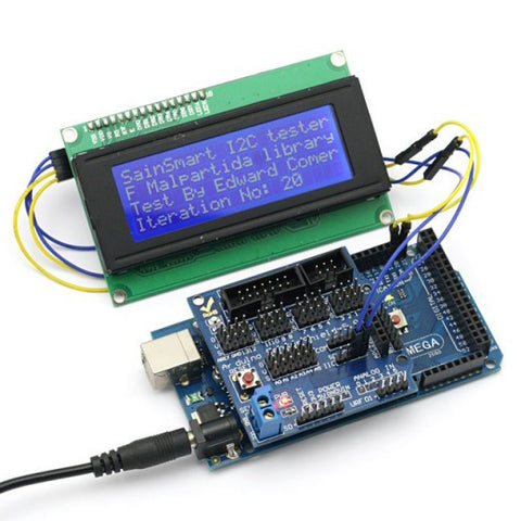 [Discontinued] SainSmart Mega2560+IIC LCD2004+Sensor shield V5 for Ard ...