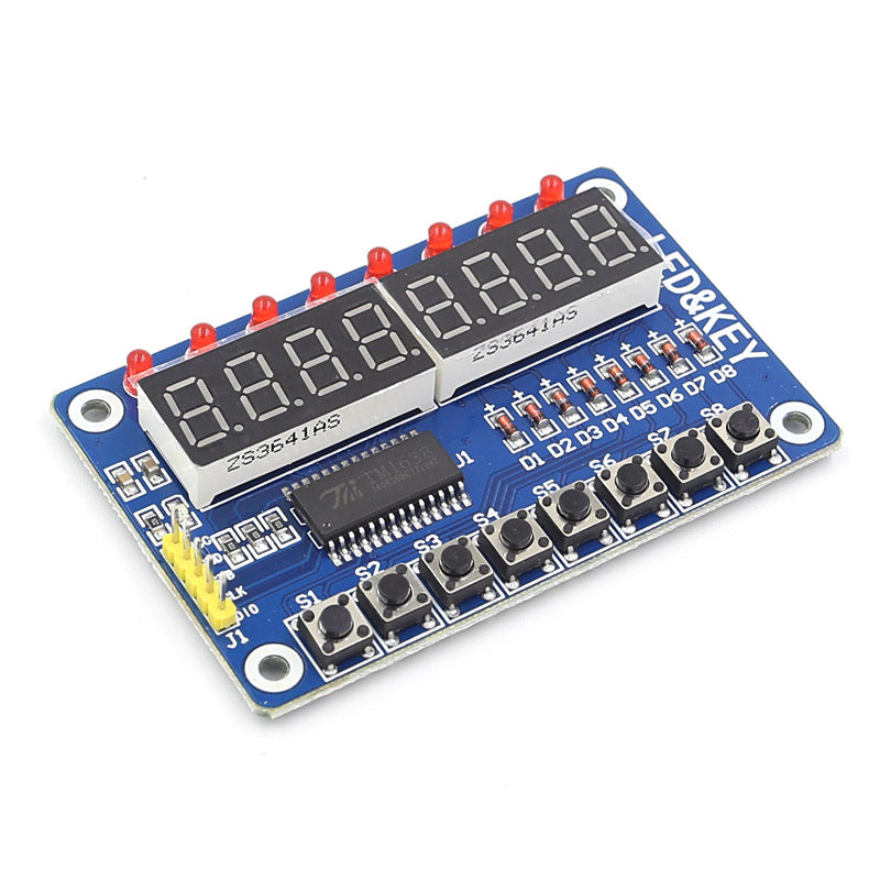 [Discontinued] 8 Bit Digital LED Tube TM1638 Keypad Display Module ...