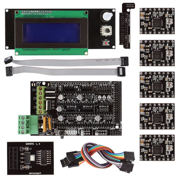 [Discontinued] Smart LCD 2004 Controller A4988 + RAMPS 1.4 SD Ramps Br ...