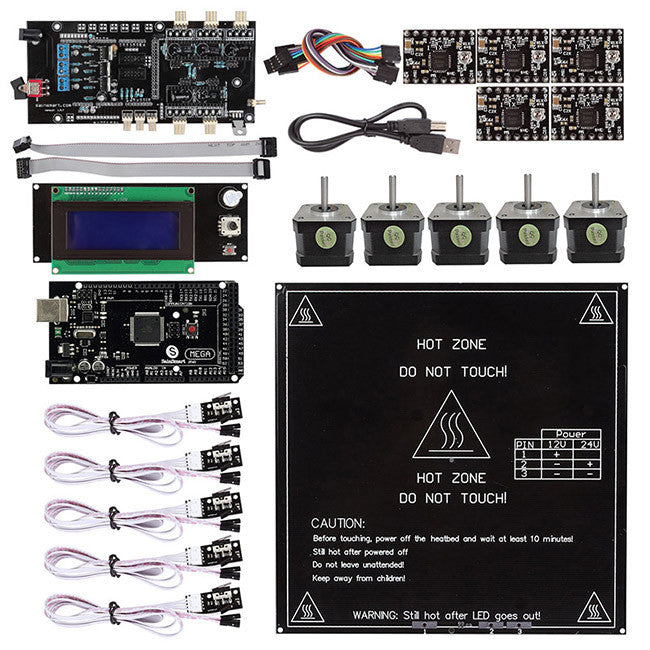 Ultimaker 1.5.7+ A4988 + Mega2560 R3 + LCD 2004 3D Printer Controller ...