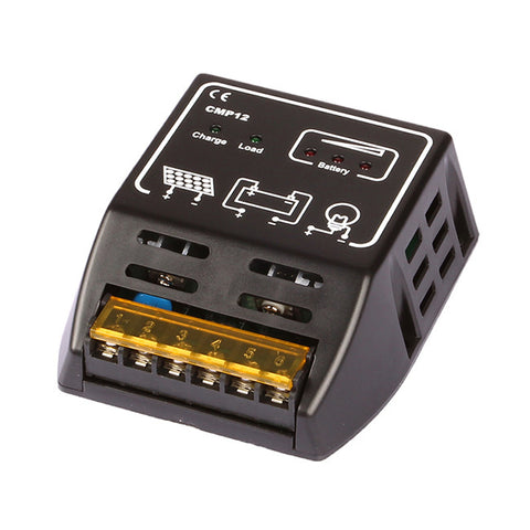 CMP Solar Panel Charge Controller Regulator 5A 12V/24V Black New ...