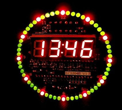 DIY DS1302 Rotating LED Electronic Digital Clock Kit – SainSmart.com