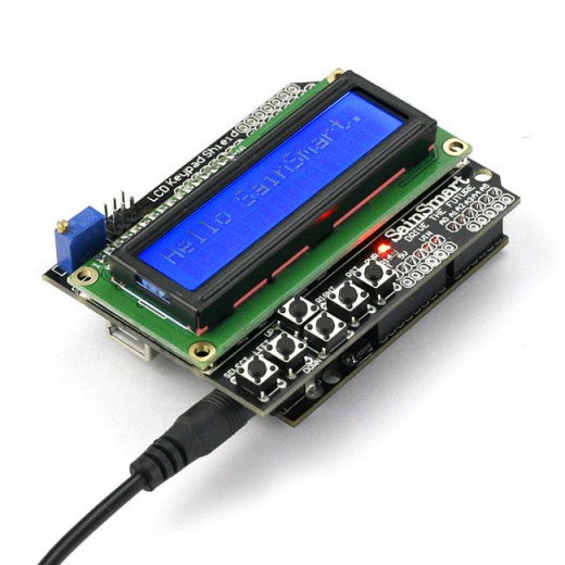 SainSmart UNO R3 + LCD1602 Keypad Shield Starter Kit For Arduino MEGA328P-AU – SainSmart.com