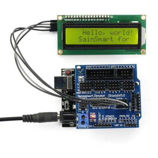 [Discontinued] SainSmart UNO R3+ Sensor V5 + IIC LCD1602 Y-G Module Di ...