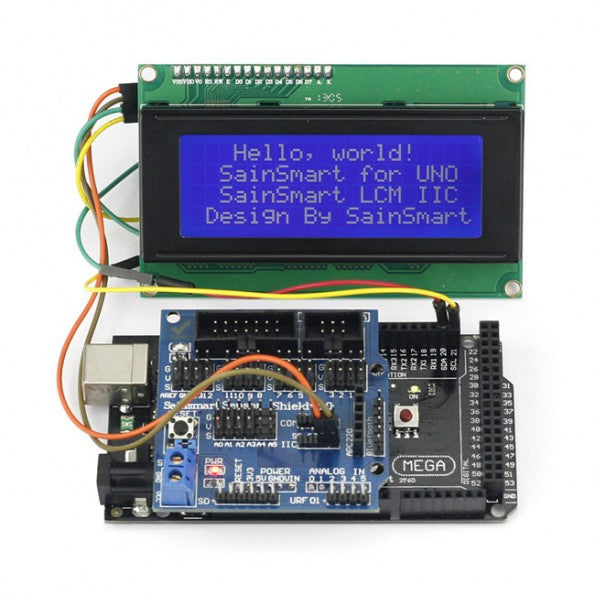 SainSmart 2560 R3+ Sensor V5 + I2C LCD2004 For Arduino – SainSmart.com