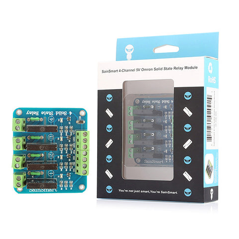 [Discontinued] 4-Channel 5V Solid State Relay Module – SainSmart.com