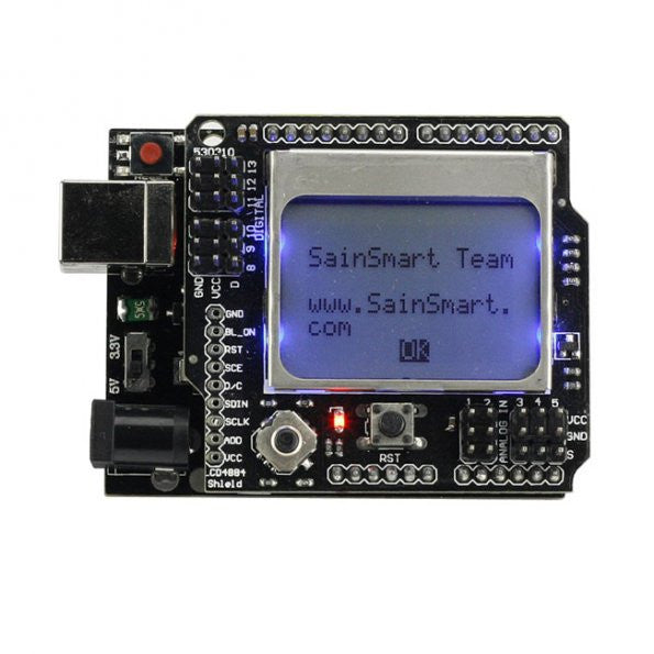 [Discontinued] SainSmart UNO R3 Improved Version +SainSmart Graphic LC – SainSmart.com
