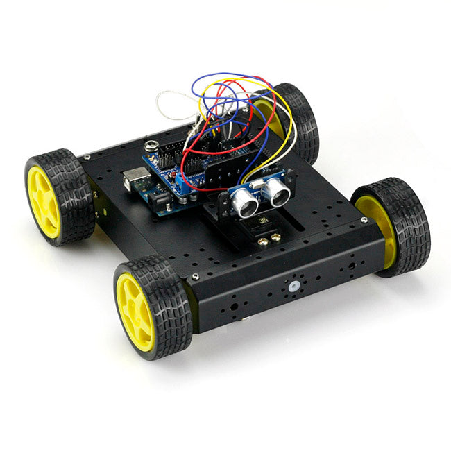 SainSmart 4WD Drive Aluminum Mobile Robot Platform for Arduino ...
