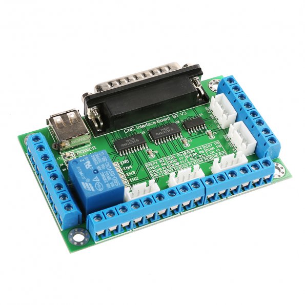 5 Axis Breakout Board for Stepper Motor Driver CNC Router – SainSmart.com