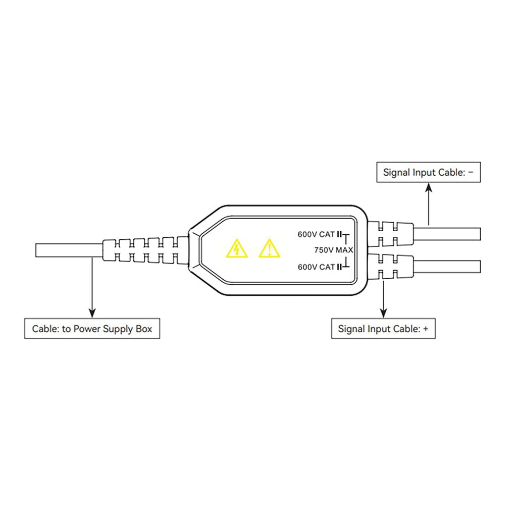 Micsig DP750-100 High Voltage Differential Probe 750V 100MHz 3.5ns Ris ...