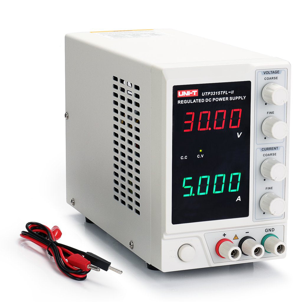 UNI-T DC Power Supply with 4 Digital LCD Display (0-30V/0-5A ...
