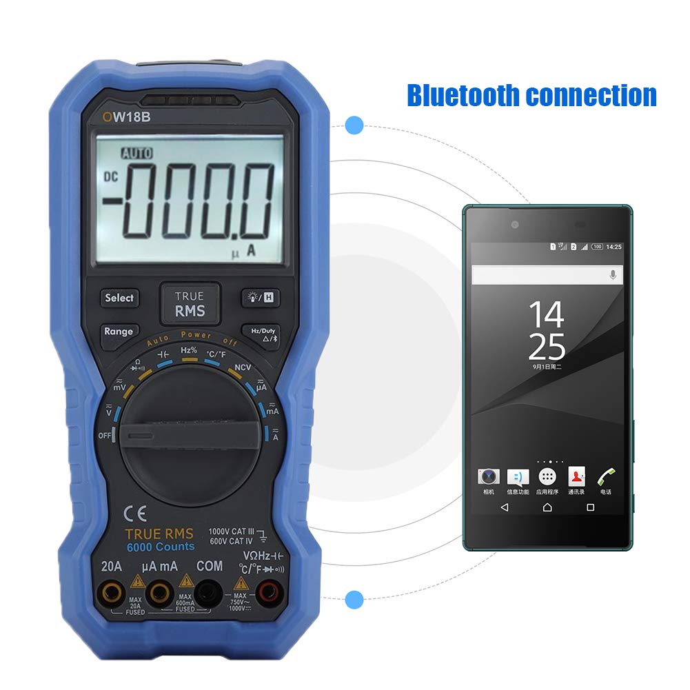 [Discontinued] OWON Bluetooth Digital Multimeter OW18B – SainSmart.com
