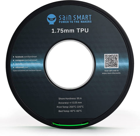 Neon Green, Cyberpunk Color TPU Filament 1.75mm 0.8kg/1.76lb ...
