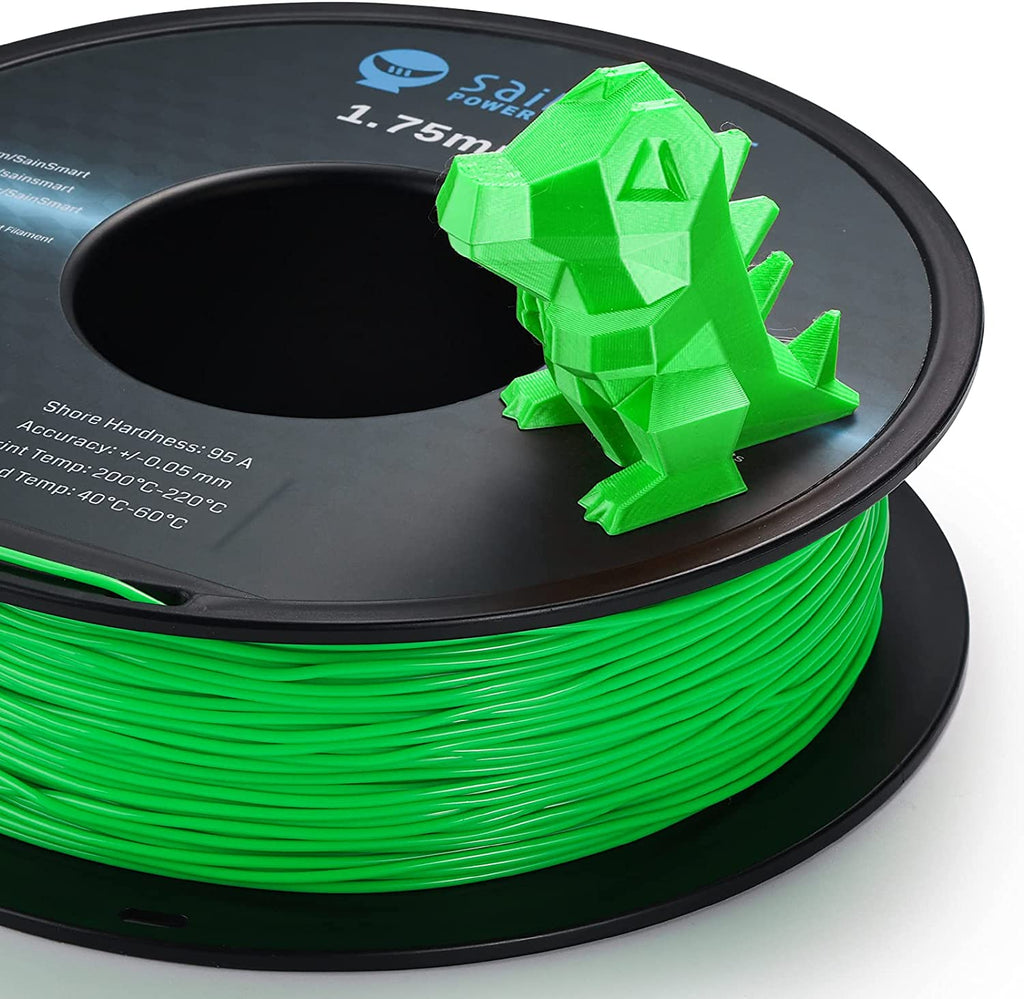 Neon Green, Cyberpunk Color TPU Filament 1.75mm 0.8kg/1.76lb ...