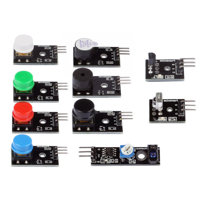 SainSmart UNO R3 Sensor Modules Starter Kit for Arduino Mega LCD Relay ...