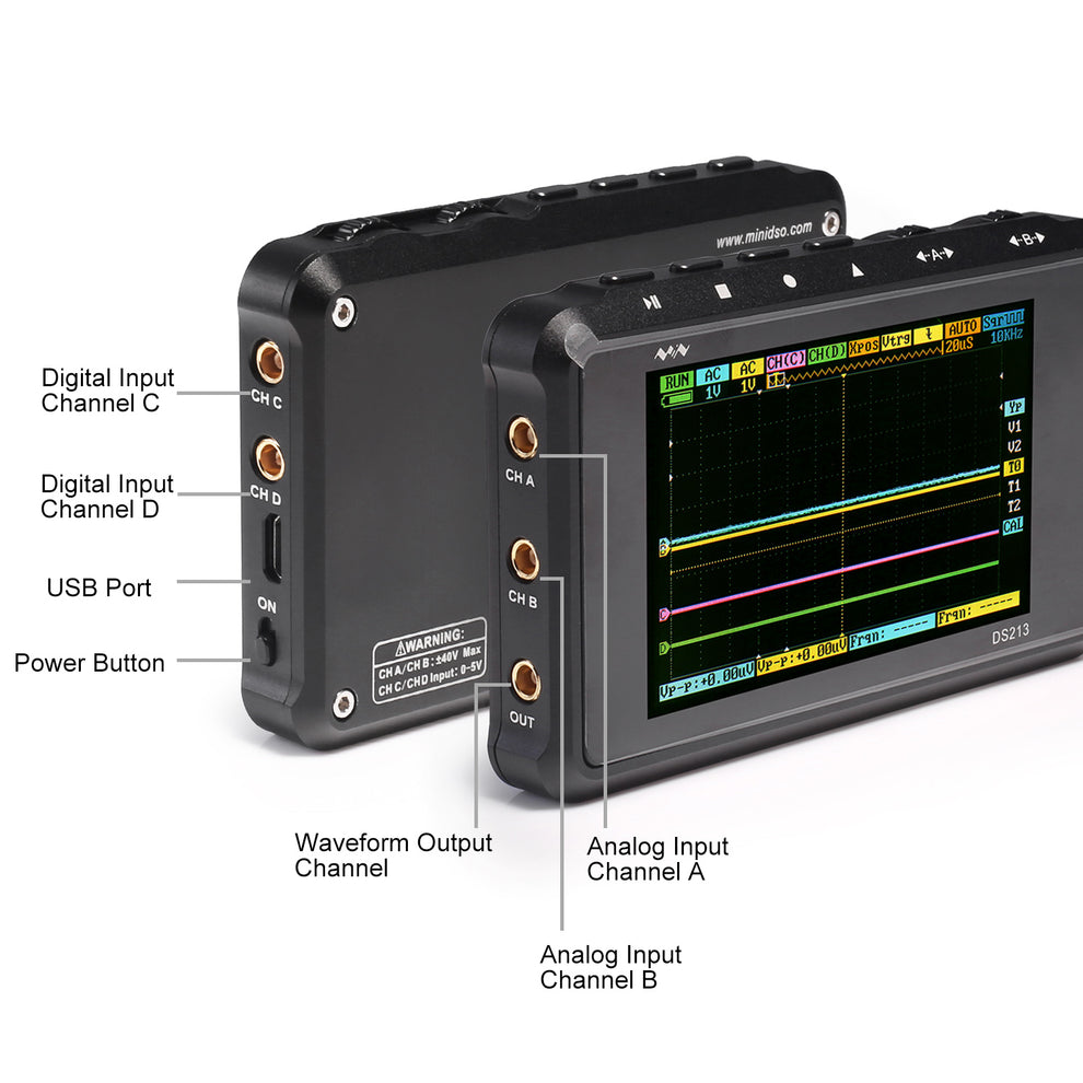 DS213 Oscilloscope | Portable Oscilloscope | Mini Oscilloscope ...