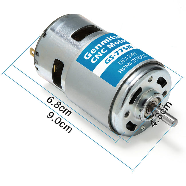 GS-775M 24V 20kRPM Motor + Motor Noise Suppression – SainSmart.com