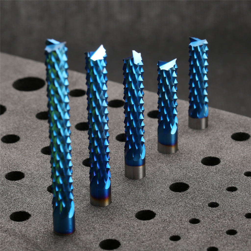 Genmitsu CS05A 5Pcs Corn-Shaped CNC Router Bits End Mill Set ...