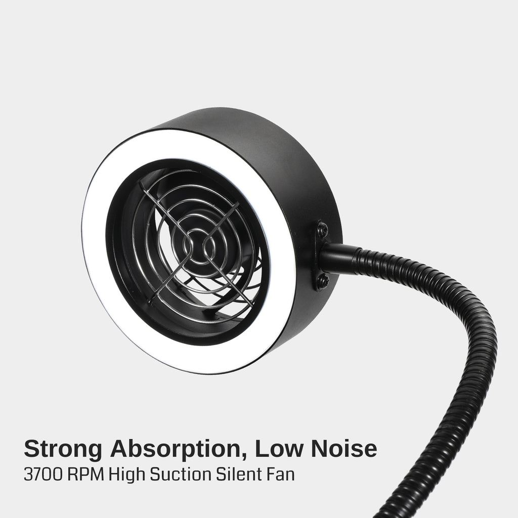 Magnetic Solder Smoke Absorber Fume Extractor with LED Lights ...