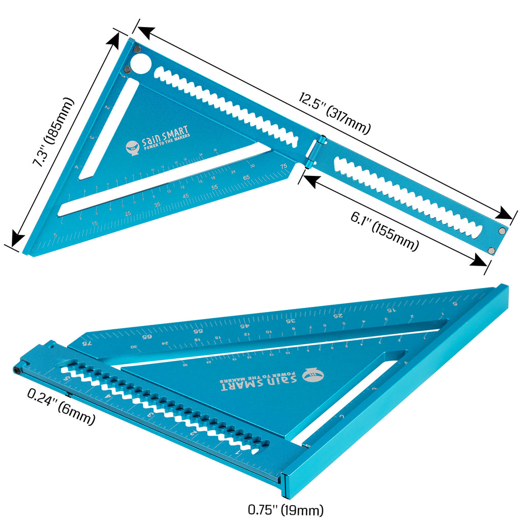 [Discontinued] Folding Triangle Ruler, 6 Inch Rafter Square Layout Too ...