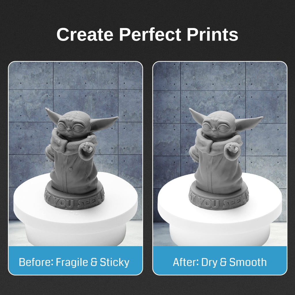 Resin UV Curing Box for LCD SLA 3D Printing, 13.3” Large Size with Tur ...