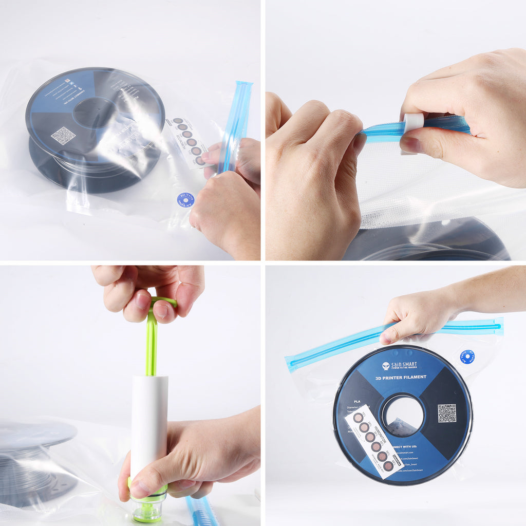 eVacuum Sealed Bags Filament Storage Kit, for 1 Spool & 2 Spools ...