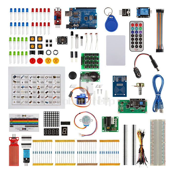 [Discontinued] Full Edition UNO R3 Starter Kit for Arduino 1602LCD RFI ...