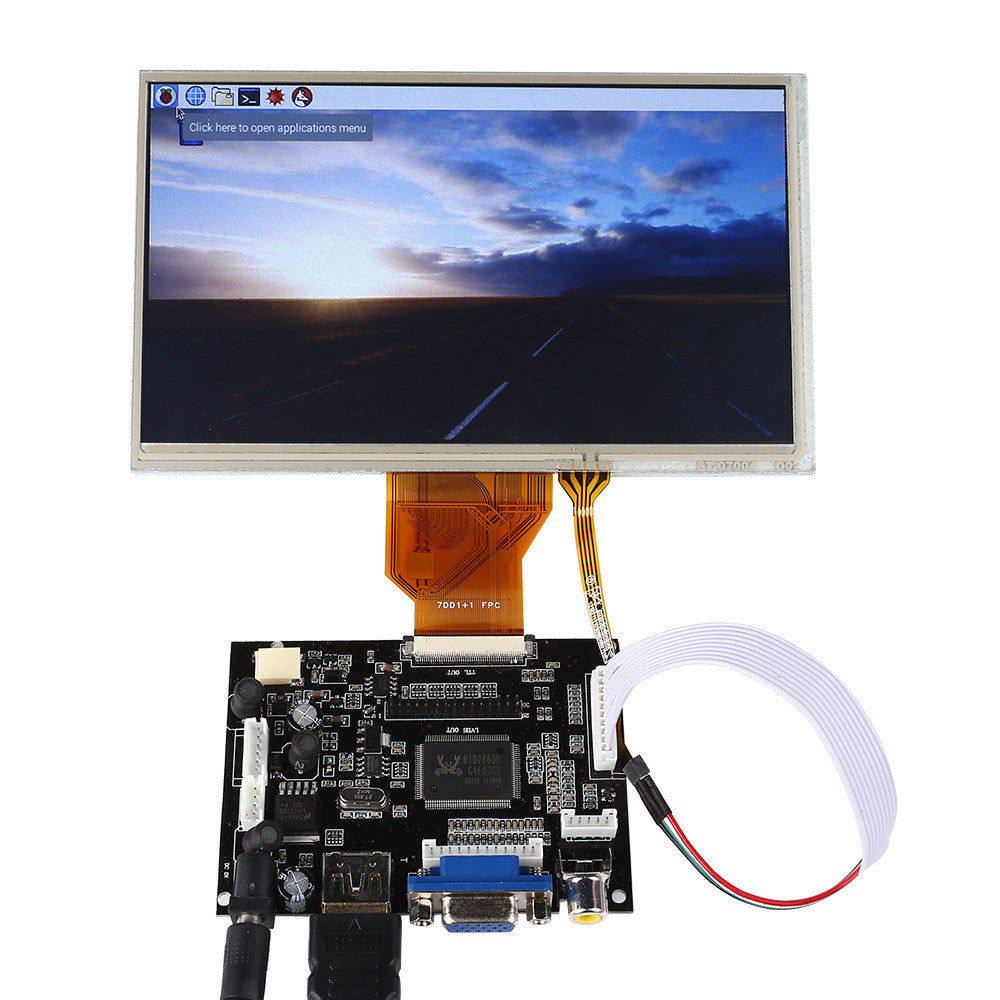 SainSmart Raspberry Pi 3 Complete LCD Kit : 7" inch Touch Screen LCD ...