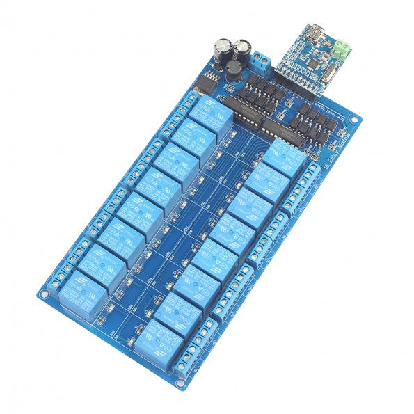 [Discontinued]16-Channel USB HID Programmable Control Relay Module[US ...