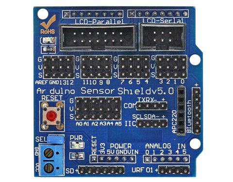 [Discontinued] SainSmart Sensor Shield V5 4 Arduino APC220 Bluetooth A ...