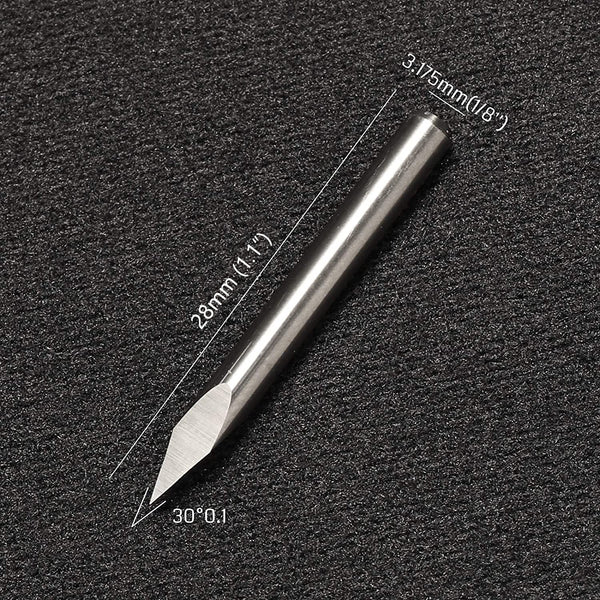 Genmitsu TR10 Series, Triangular V-Bit, 0.1mm, 1/8'' Shank, 10Pcs CNC ...