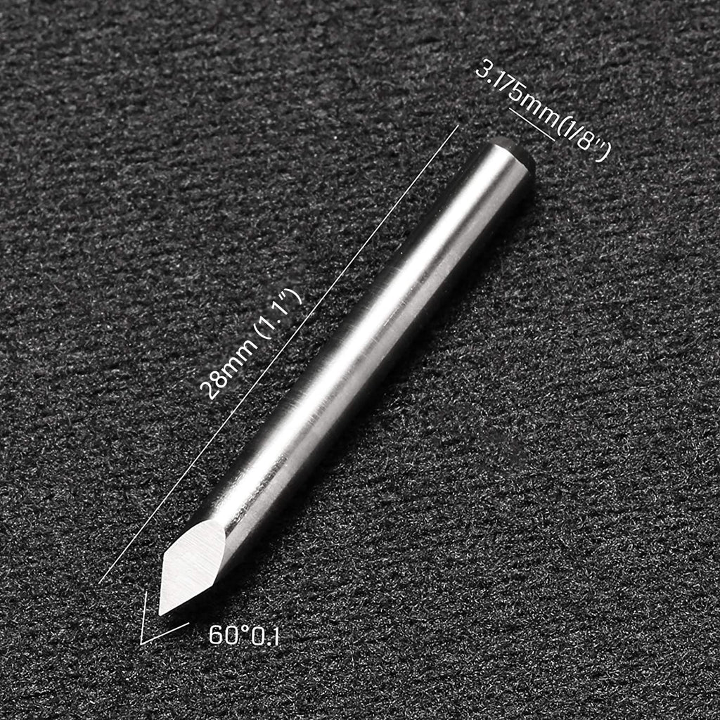 Genmitsu TR10 Series, Triangular V-Bit, 0.1mm, 1/8'' Shank, 10Pcs CNC ...