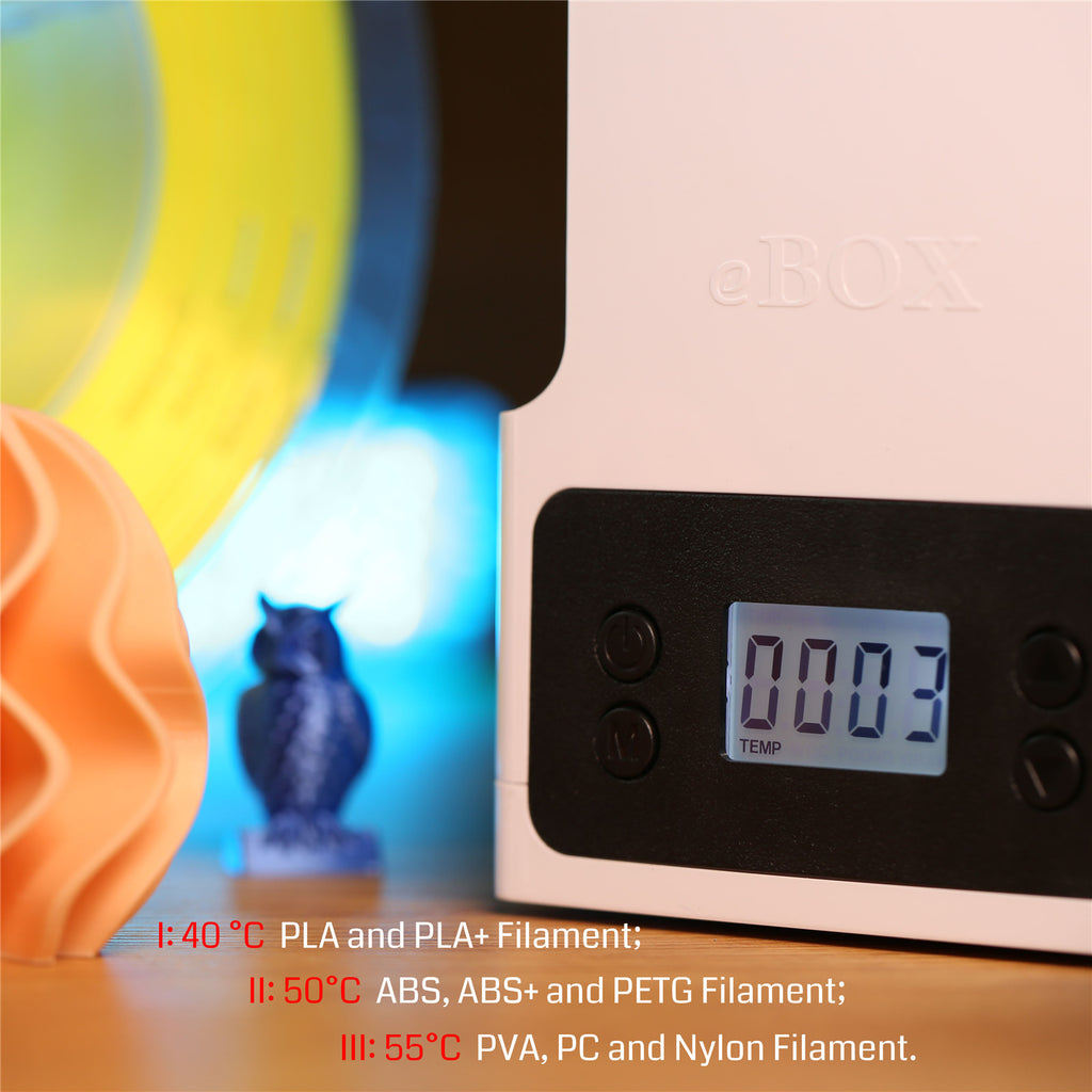 eBox Lite Filament Dryer 3D Printer Filament Storage Dry Box ...
